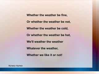 Weather sau whether ? | PPT