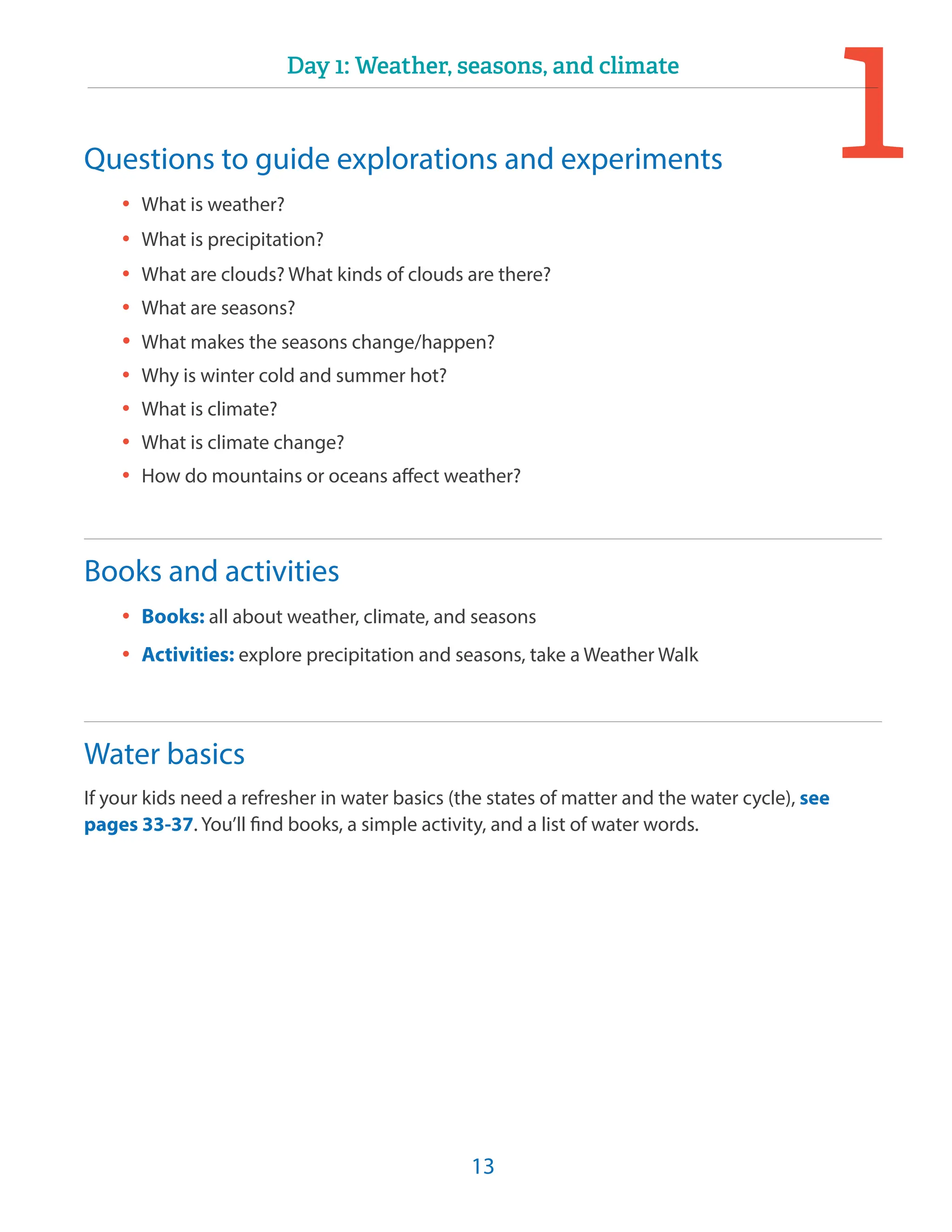Toolkit Weather seasons and climate eduation | PDF