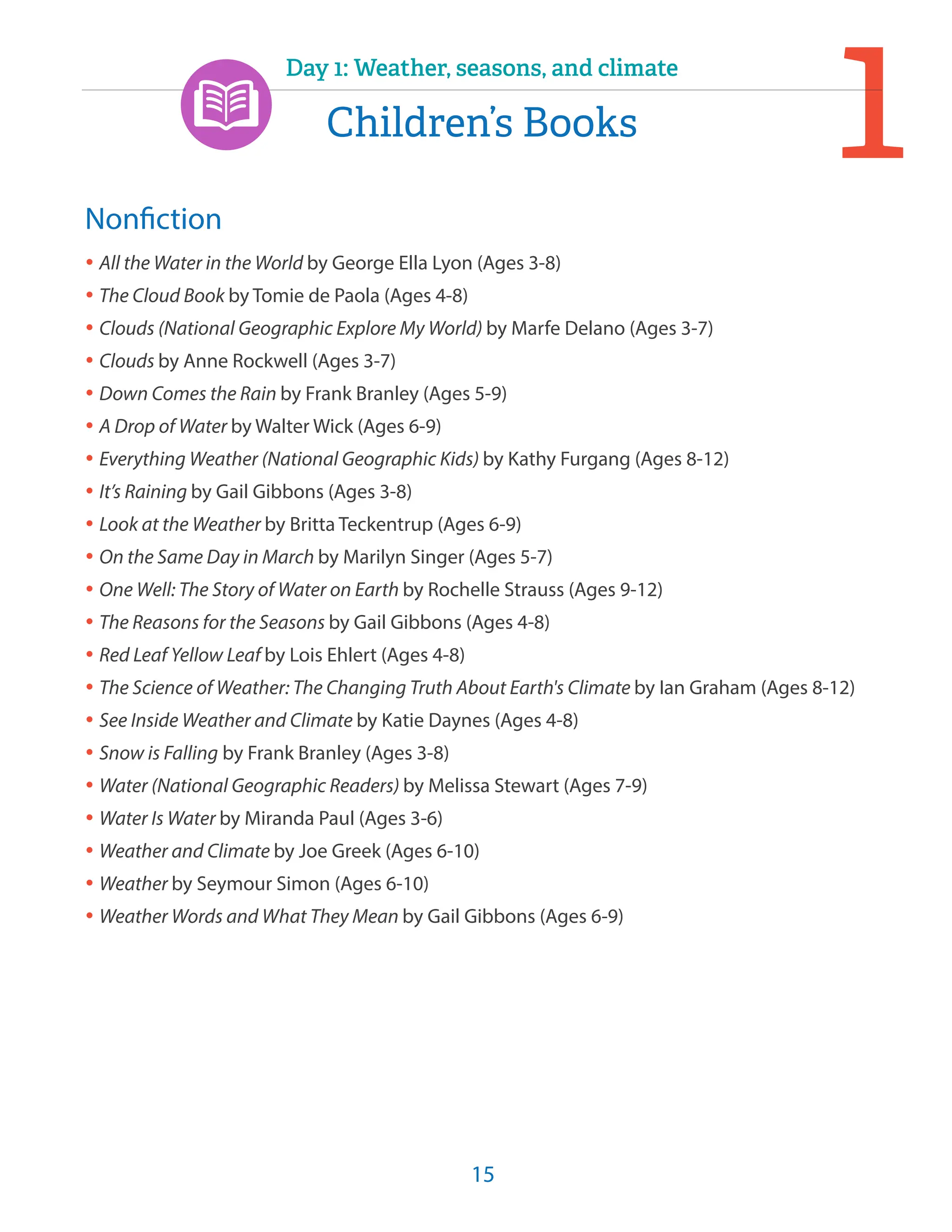 Toolkit Weather seasons and climate eduation | PDF