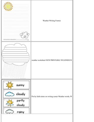 Weather Writing Paper | PDF
