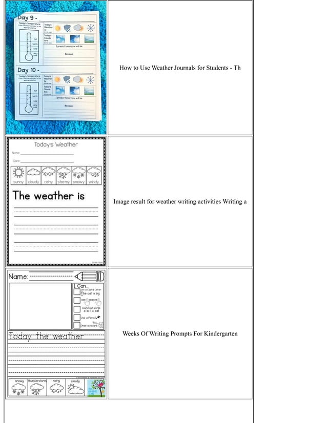 Weather Writing Paper | PDF