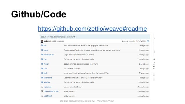 Docker Networking Meetup Intro To Weave Flannel