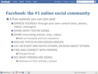 Comcast Social Media Conference - Facebook Opening Remarks | PPT