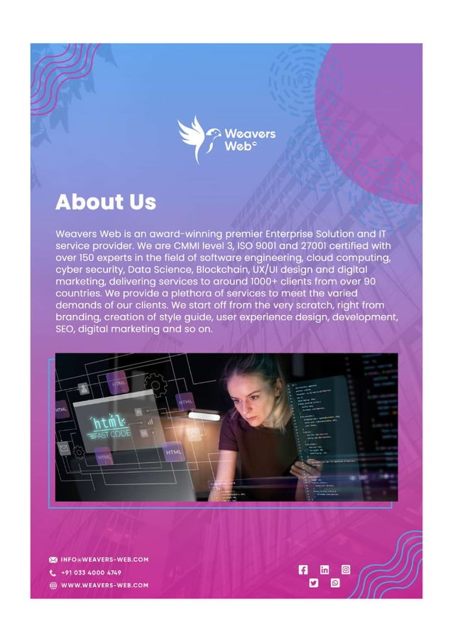Weavers Web Solutions Brochure | PDF