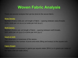 Weaving process | PPTX