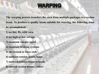 Weaving process | PPTX
