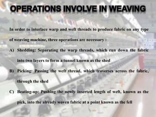Weaving process | PPTX