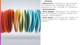 Weaving (Textile) and its basic terms .pptx | Needlework | Arts and Crafts