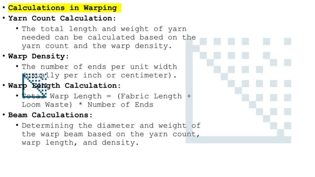 Weaving (Textile) and its basic terms .pptx