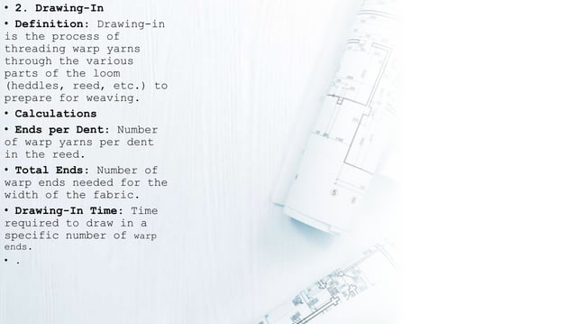 Weaving (Textile) and its basic terms .pptx