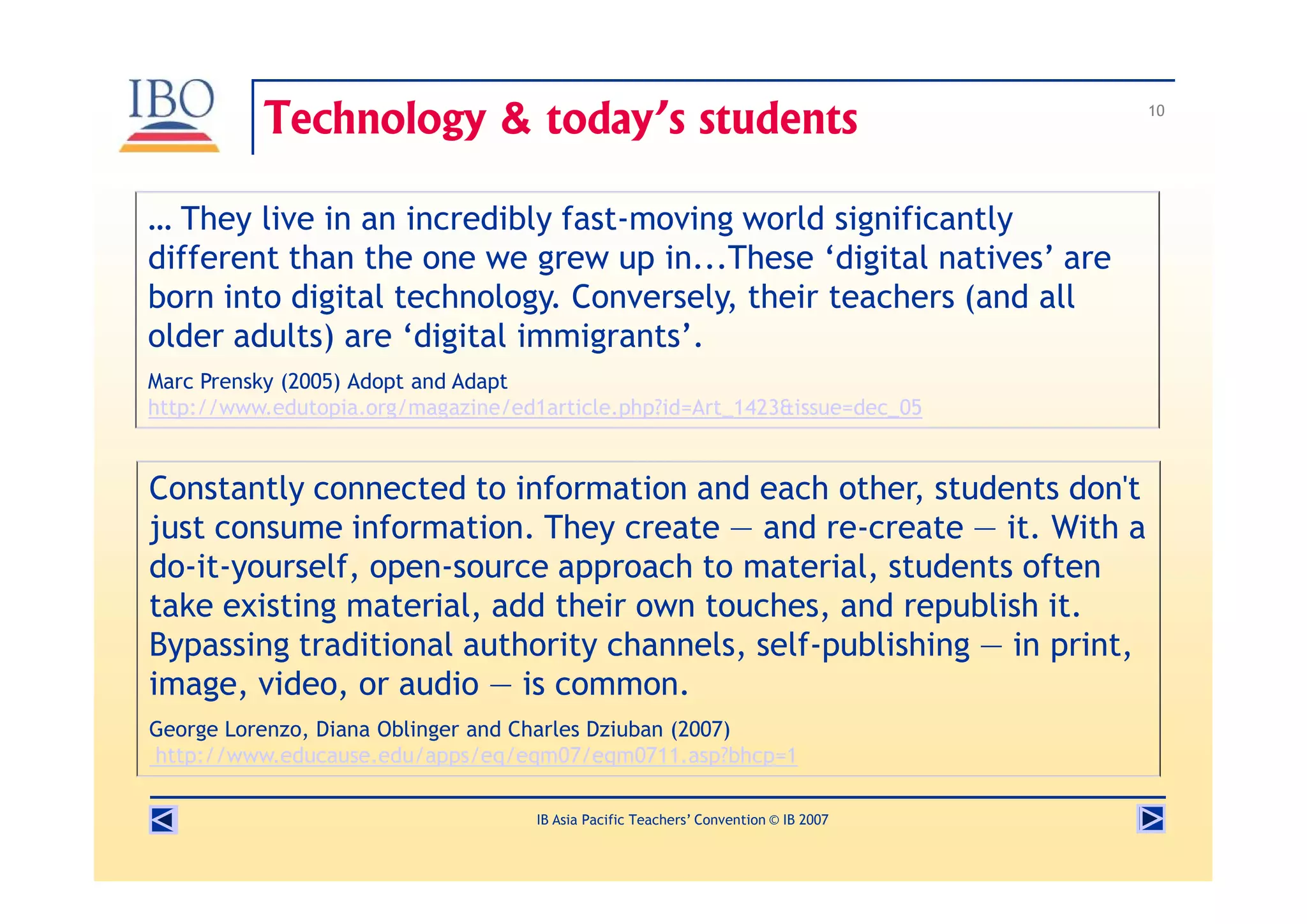 Weaving Web 2.0 into Classroom Practice | PPT