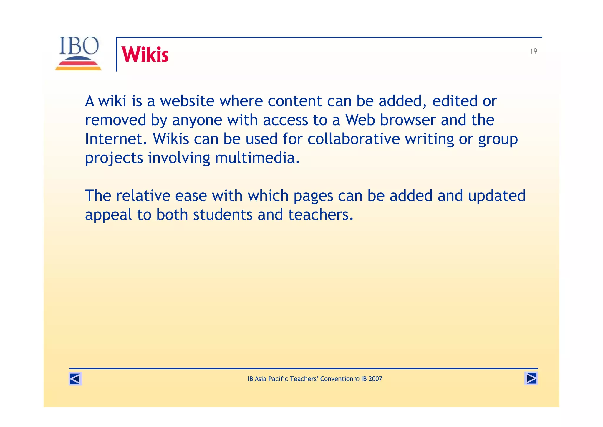 Weaving Web 2.0 into Classroom Practice | PPT