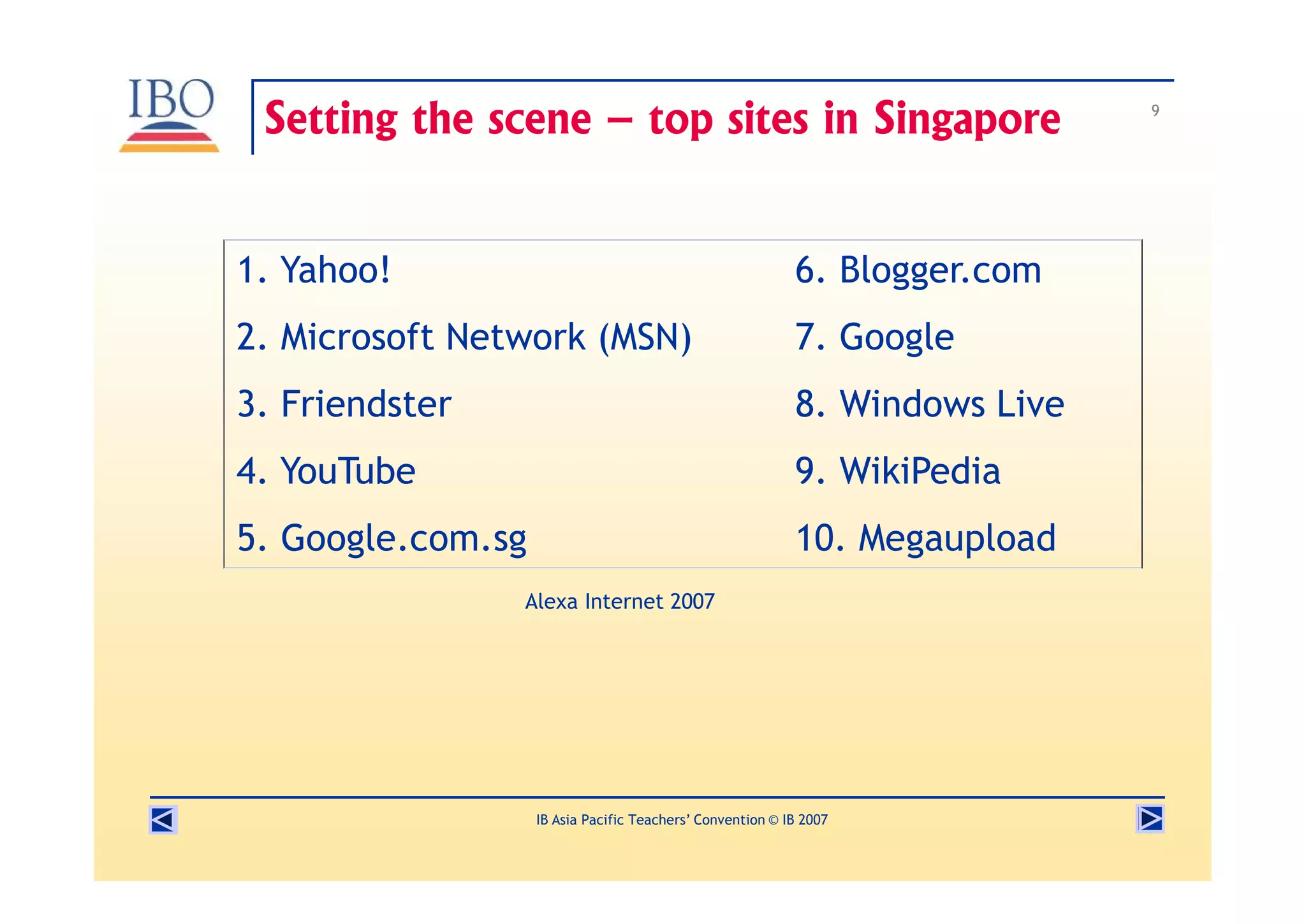 Weaving Web 2.0 into Classroom Practice | PPT