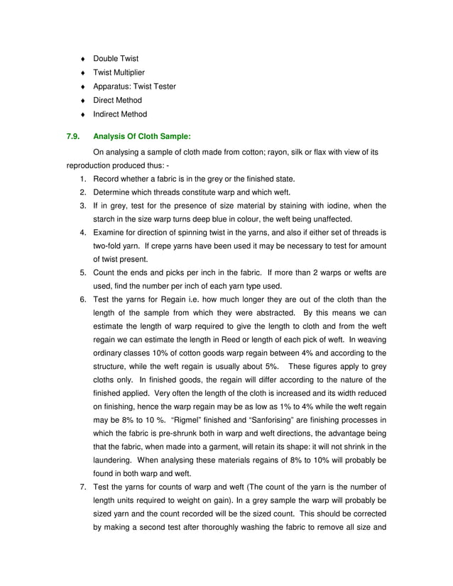Weaving calculation | PDF | Needlework | Arts and Crafts