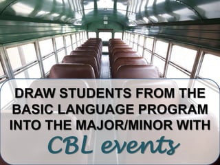 Weaving community based learning throughout the language curriculum ...