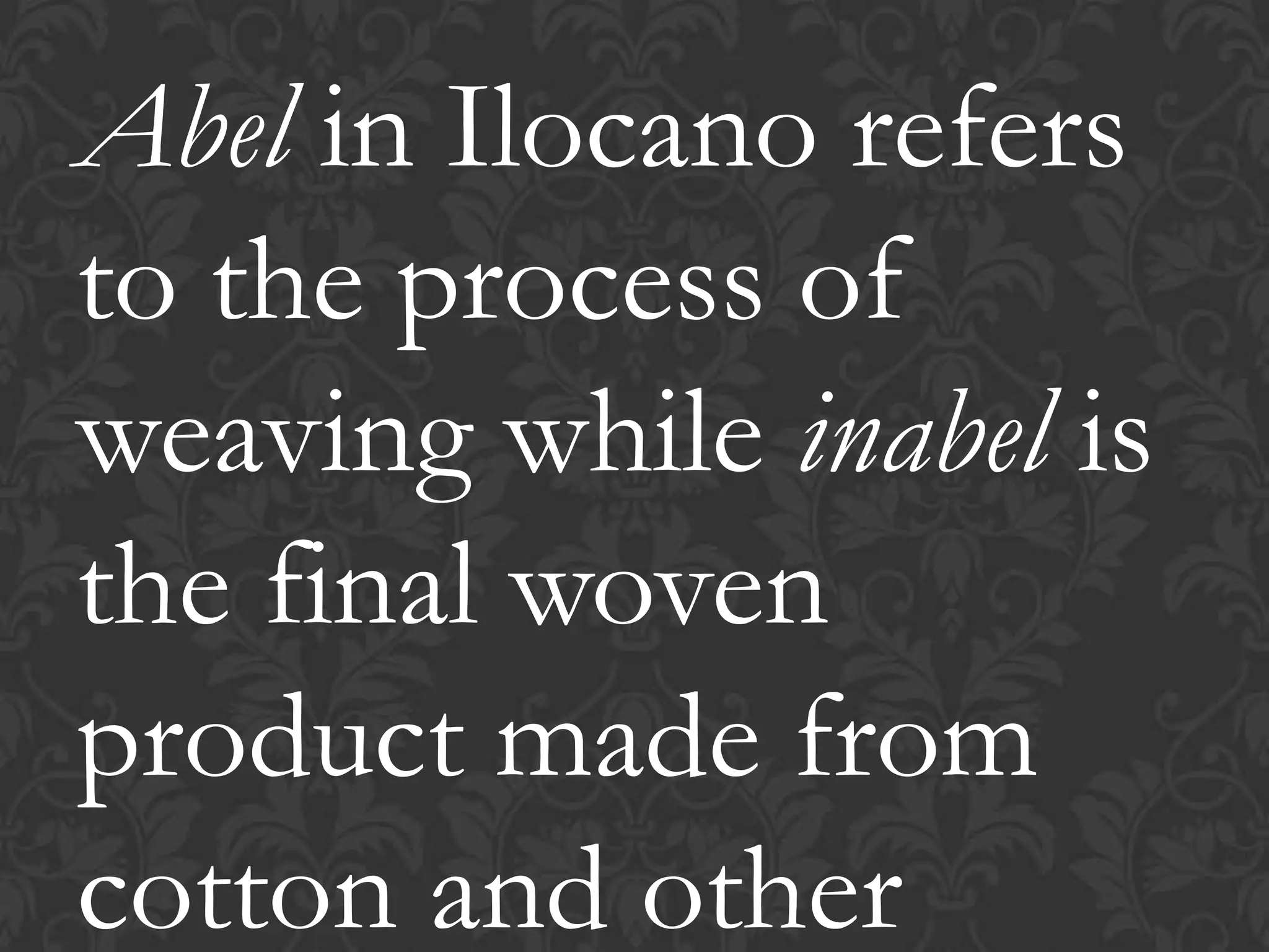 Weaving ( cordillera and region 1) | PPTX