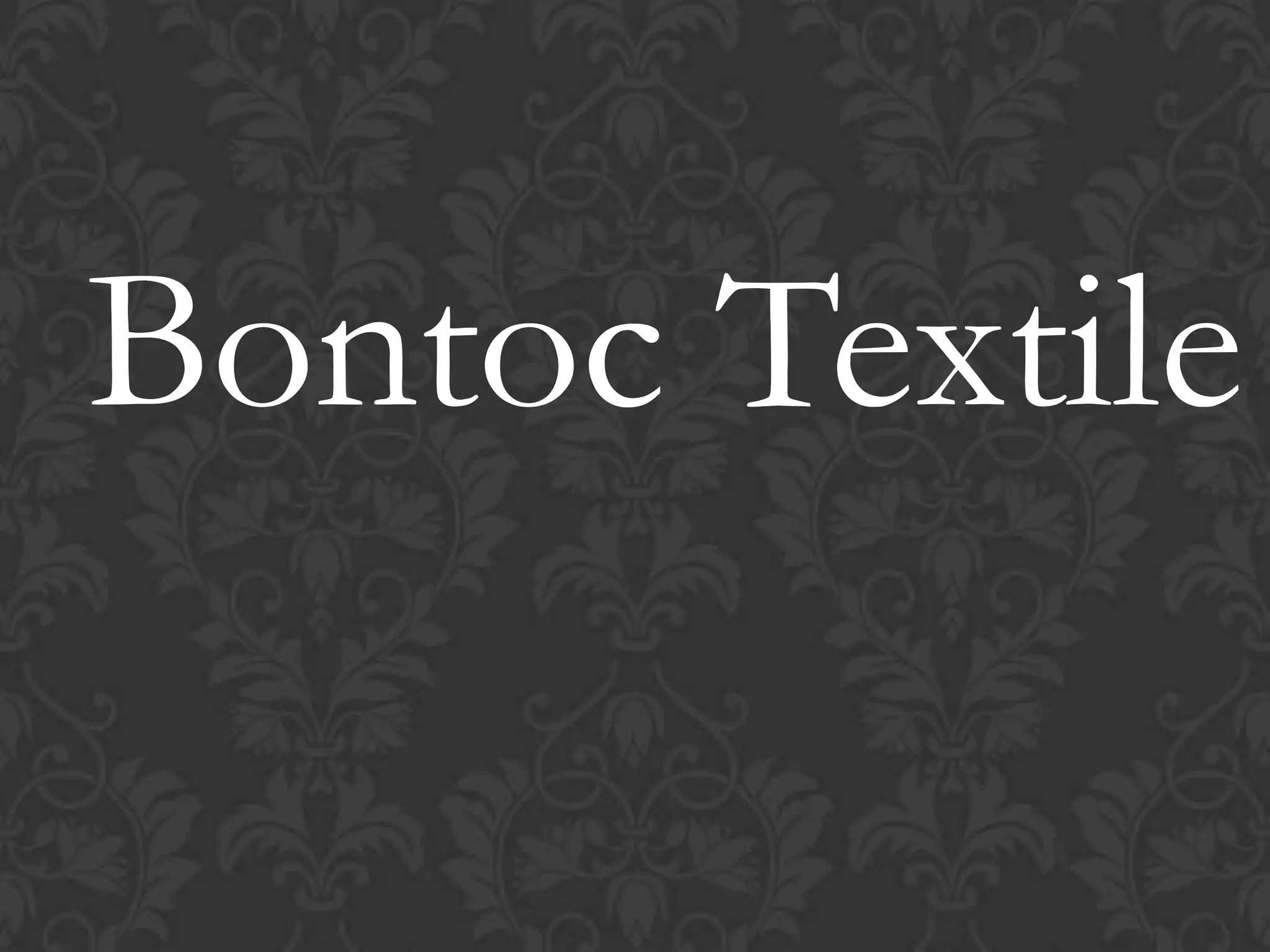 Weaving ( cordillera and region 1) | PPTX