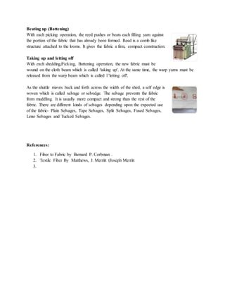 Weaving fundamental | DOCX