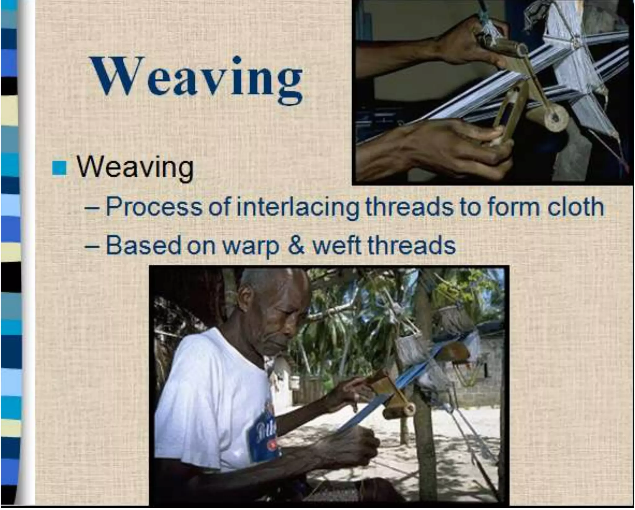 Weaving introduction paper and kente weaving from ghana | PPT