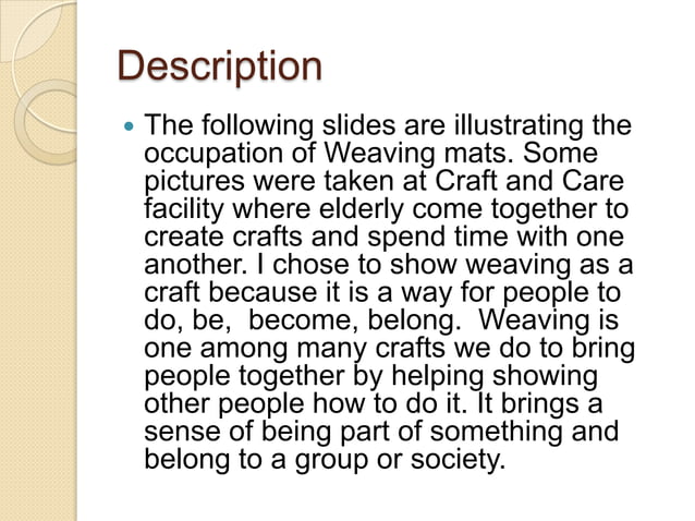 Weaving Mats. | PPTX