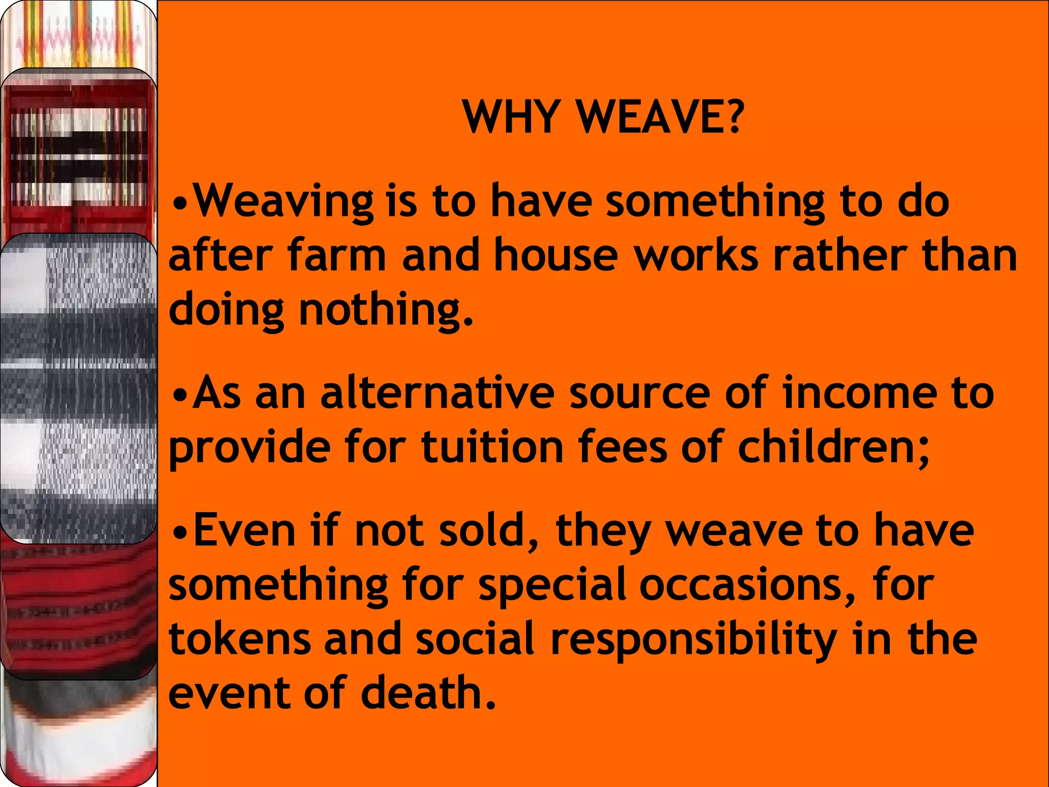 Weaving Mountain Province | PPT