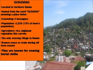 Weaving Mountain Province | PPT