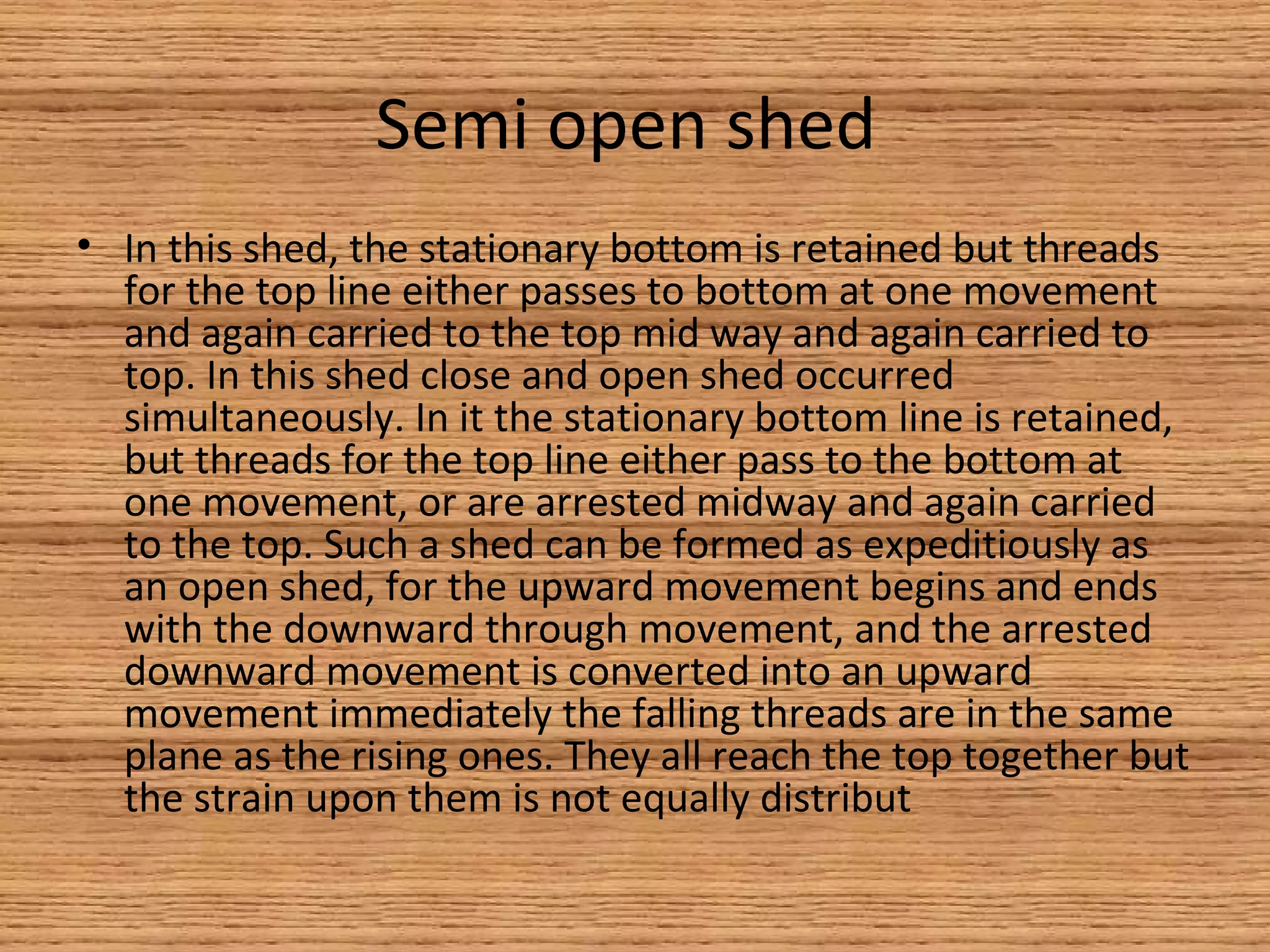 Weaving Department about loom mechanism _unit_2 | PPT