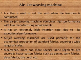 Weaving Department about loom mechanism _unit_2 | PPT