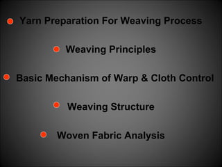 Weaving ppt by aumi | PPT