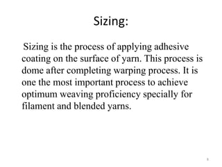 Weaving process in textile | PPTX
