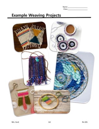 Weaving project handout | DOCX