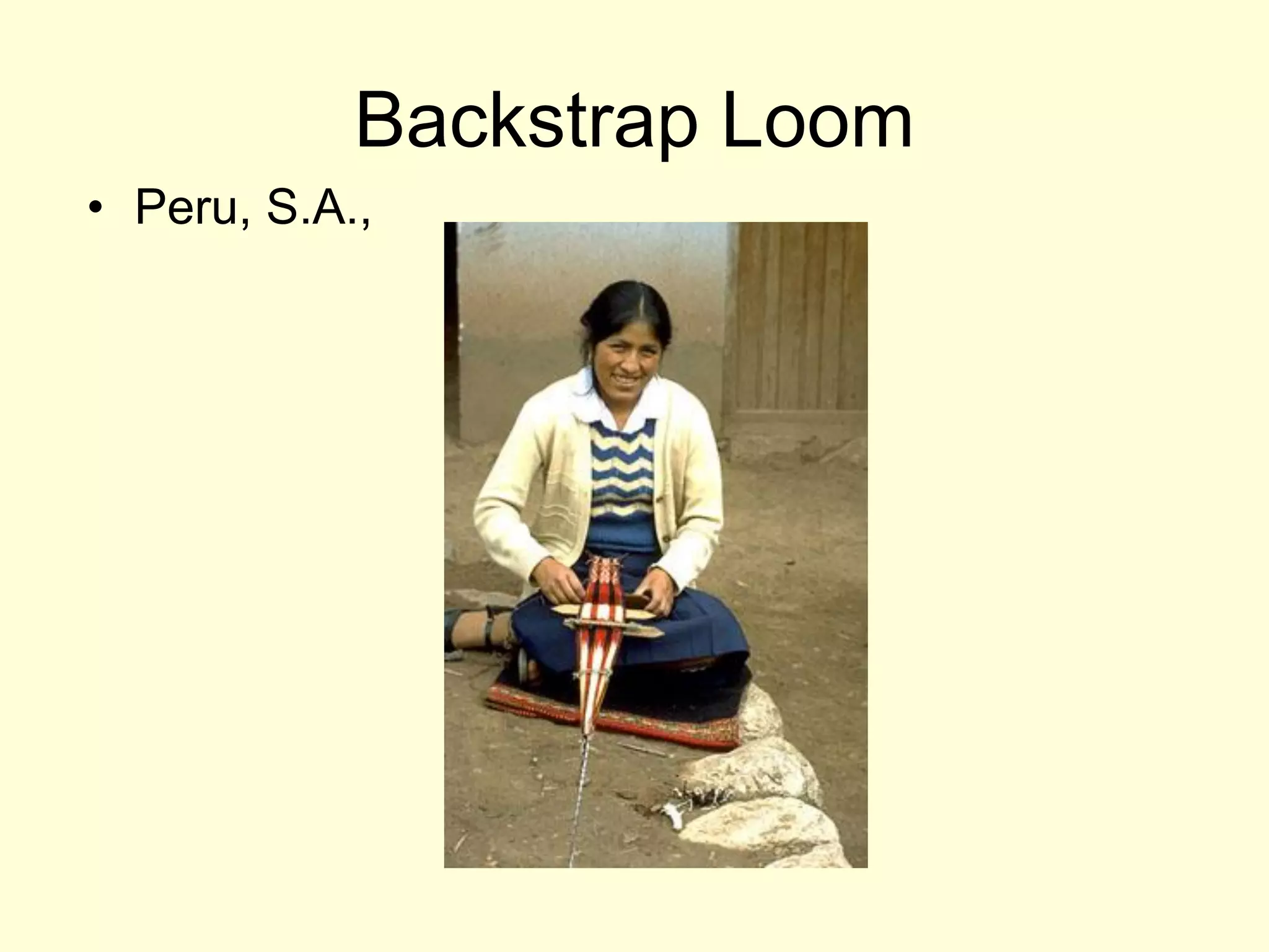 Weaving & Yarn - Construction Techniques & history | PPT