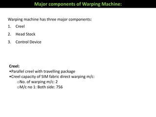 "Warping method in a Textile Weaving Technology" | PPTX