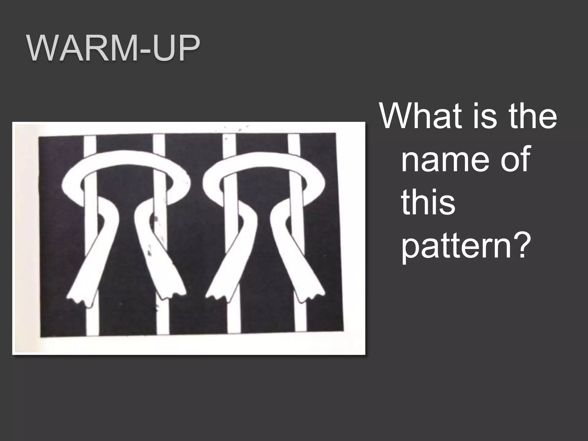 Visual Art - Weaving Warm-Up's | PPTX