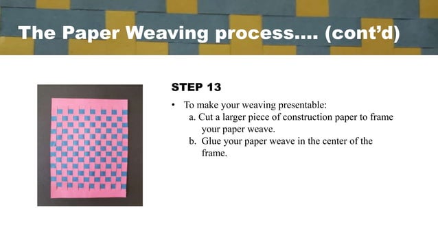 Weaving with paper | PPTX