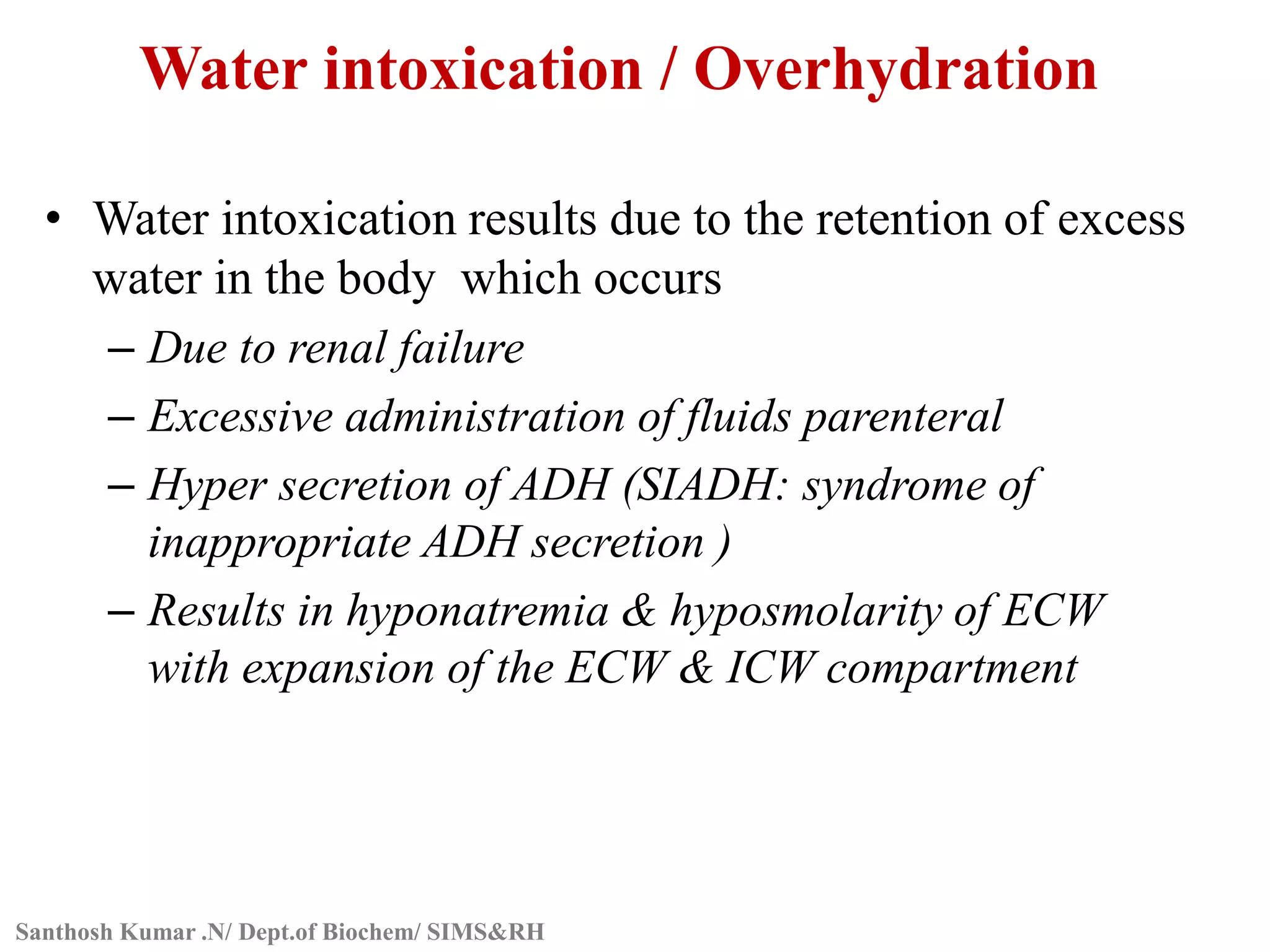 W&EB: 02 Disorders of Water & Electrolyte Balance | PPTX