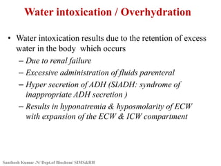 W&EB: 02 Disorders of Water & Electrolyte Balance | PPTX