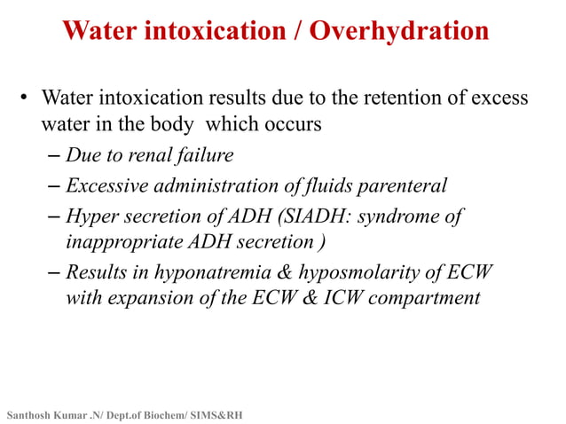 W&EB: 02 Disorders of Water & Electrolyte Balance | PPTX | Endocrine ...