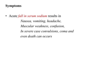 W&EB: 02 Disorders of Water & Electrolyte Balance | PPTX