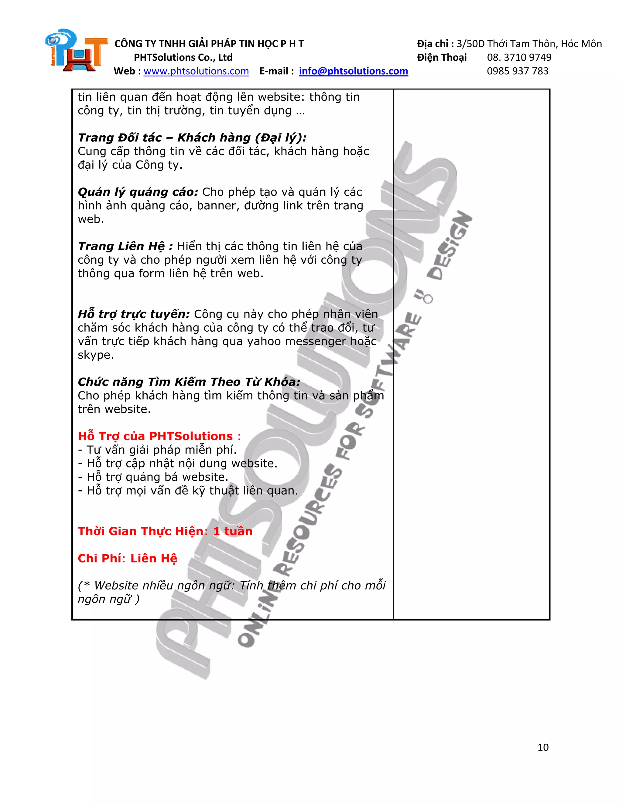 Web - template - pht - phtsolutions | PDF