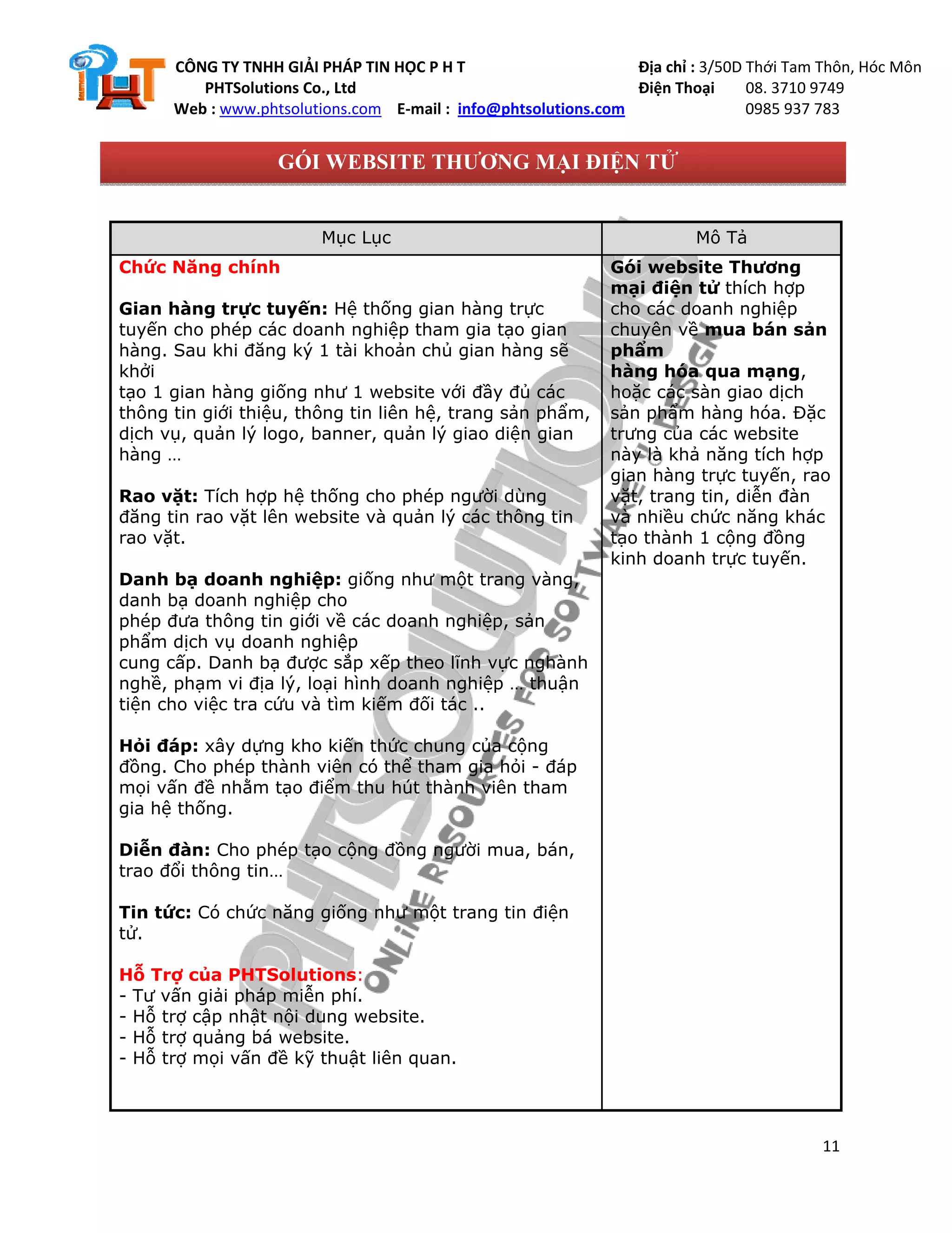 Web - template - pht - phtsolutions | PDF