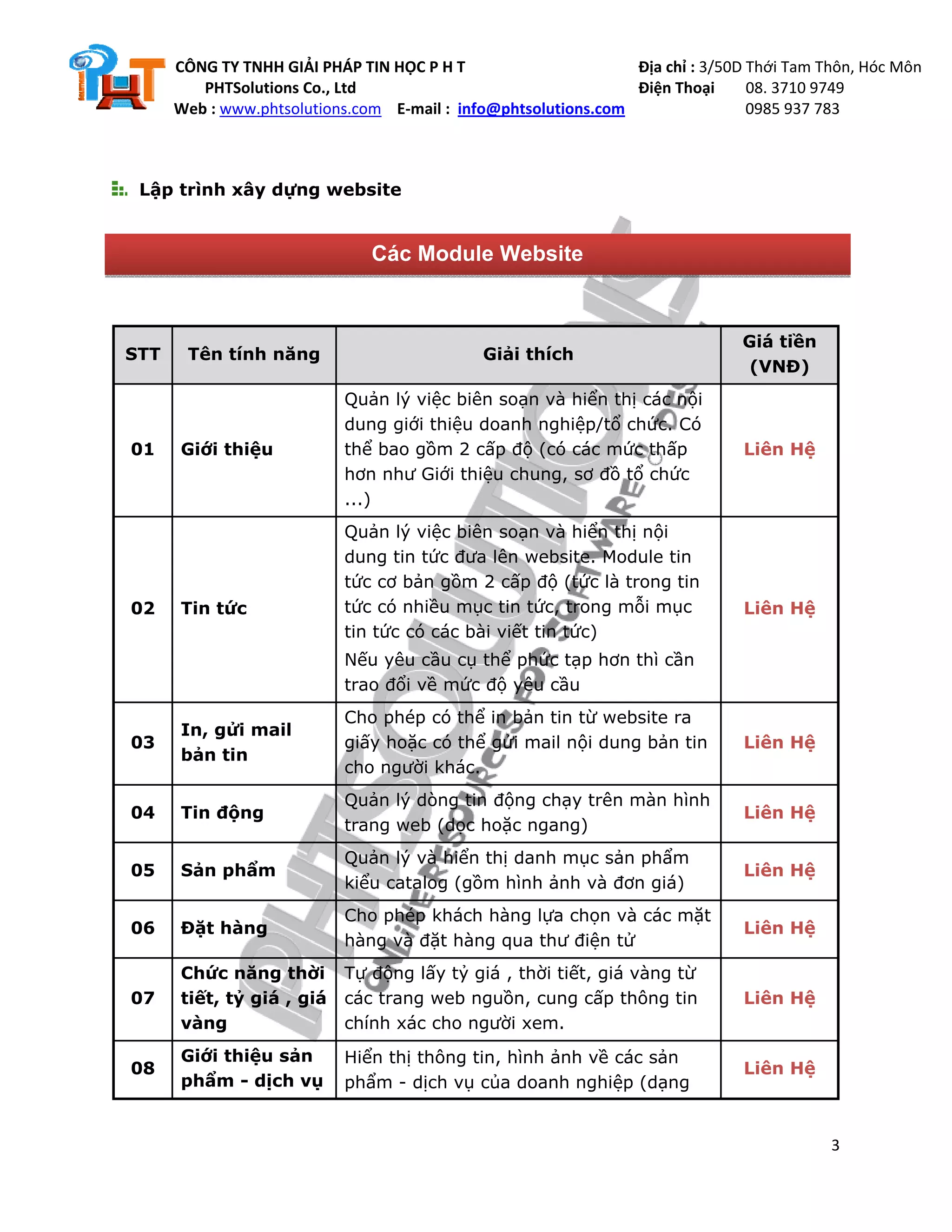 Web - template - pht - phtsolutions | PDF