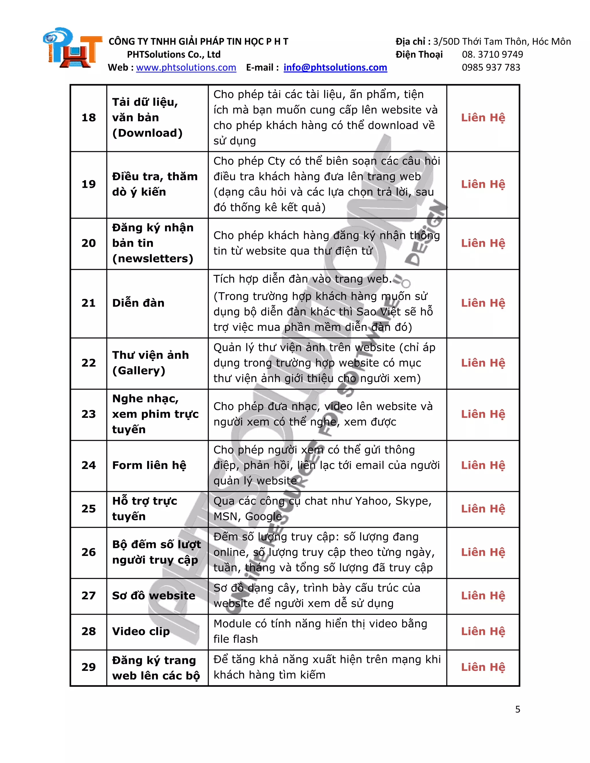 Web - template - pht - phtsolutions | PDF