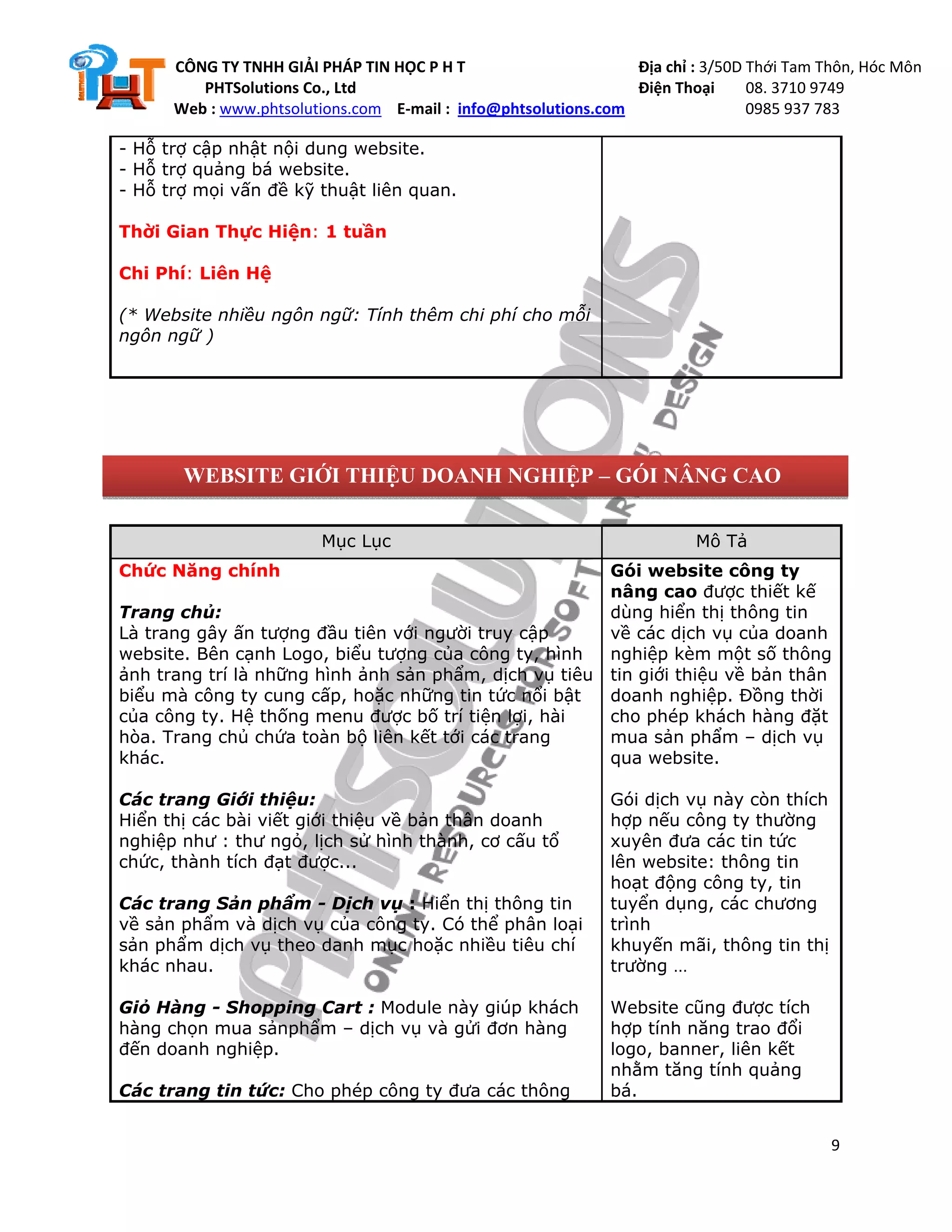 Web - template - pht - phtsolutions | PDF