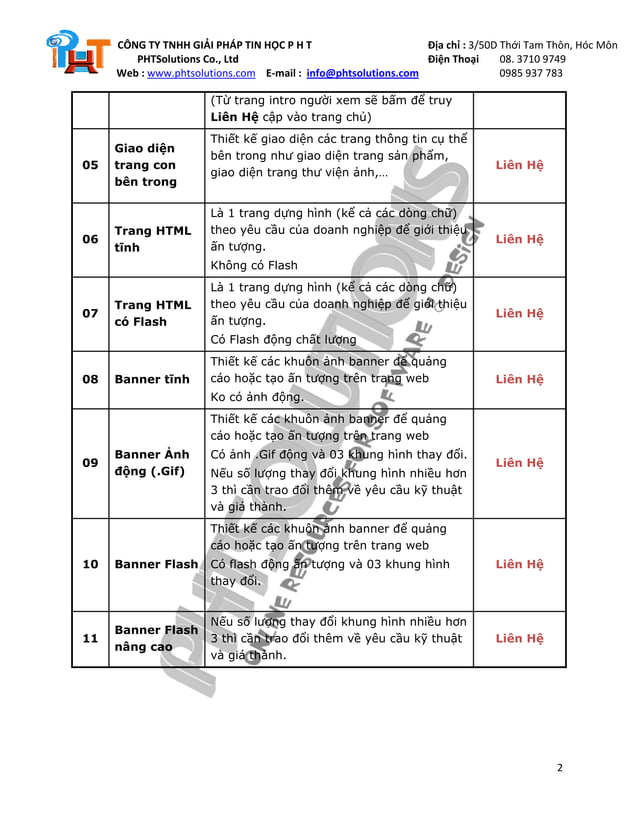 Web - template - pht - phtsolutions | PDF