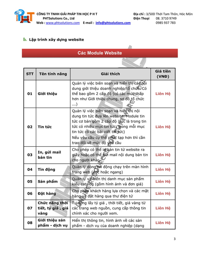 Web - template - pht - phtsolutions | PDF