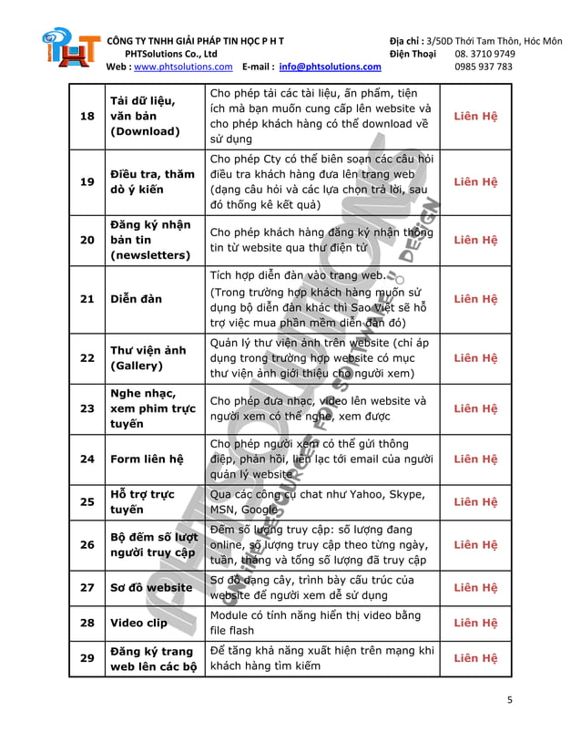 Web - template - pht - phtsolutions | PDF