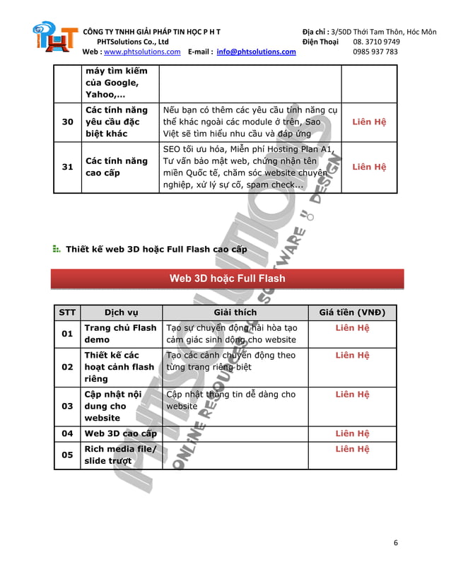 Web - template - pht - phtsolutions | PDF