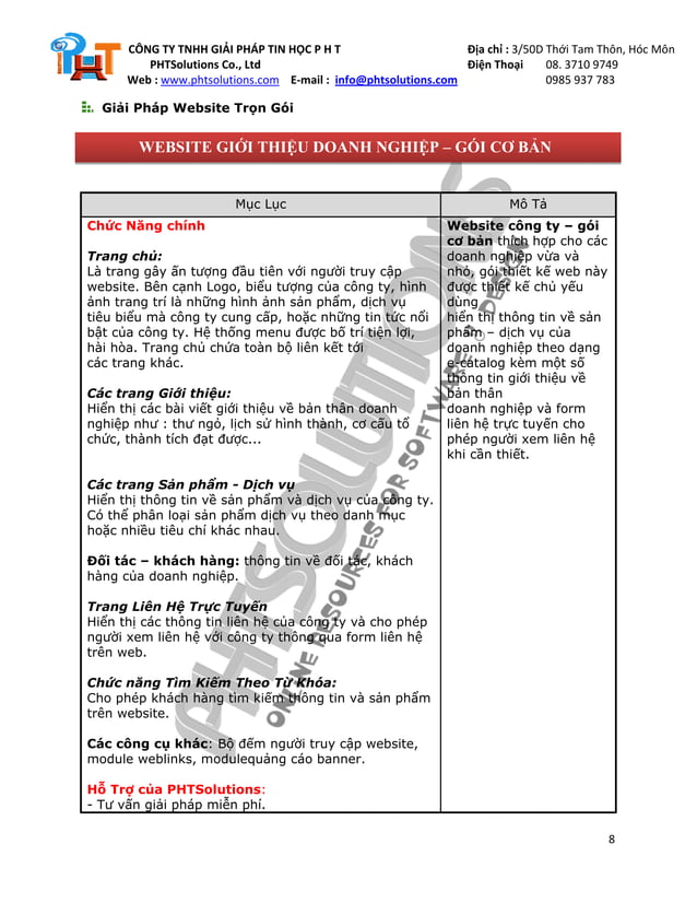 Web - template - pht - phtsolutions | PDF