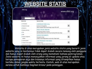 JENIS-JENIS WEB | PPTX